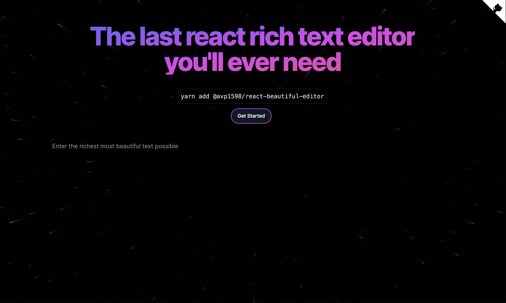 React Beautiful Editor